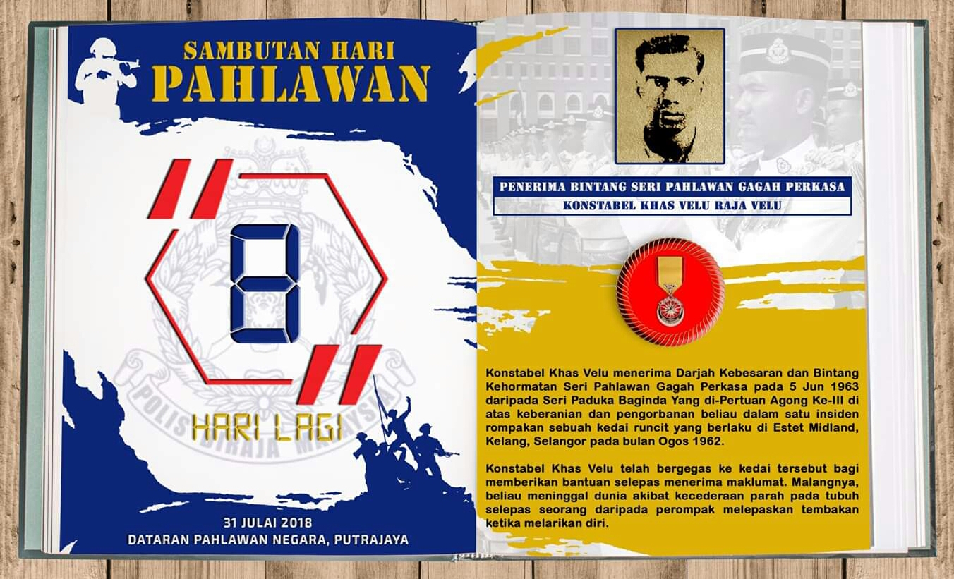 Konstabel Velu Penerima Pertama Anugerah Keberanian Tertinggi Negara ...